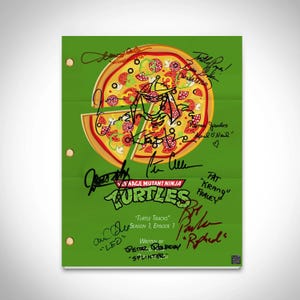Teenage Mutant Ninja Turtles 1987 Script Limited Signature Edition - Etsy