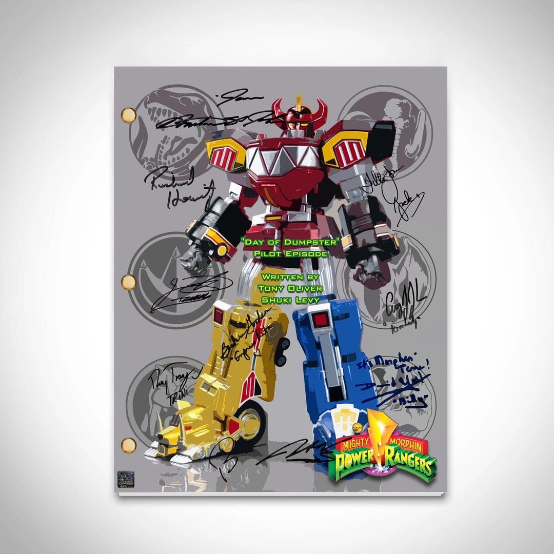Mighty Morphin Power Rangers Pilot (1993) Transcript Limited Signature ...