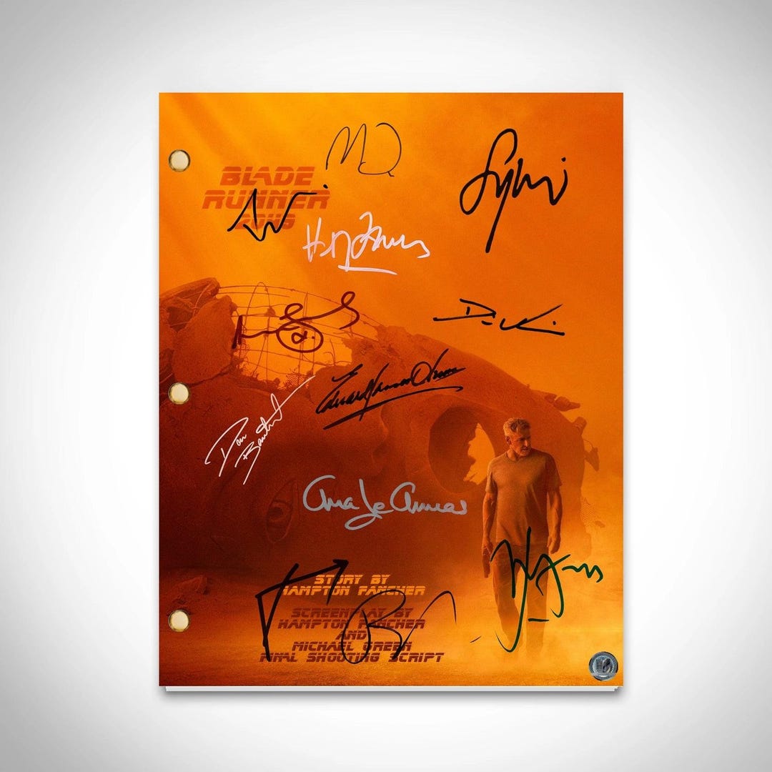 Blade Runner 2049 Script Limited Signature Edition - Etsy