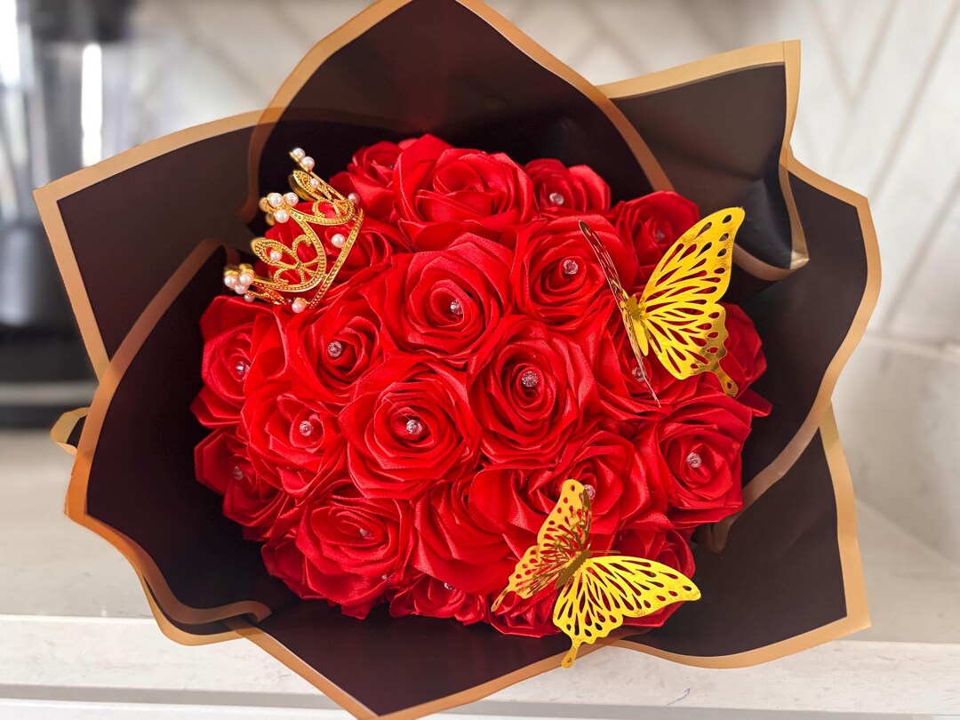 Red Ramo Buchon 24 Count - Etsy