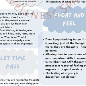 Intrusive Thought Coping Skills Infographic Therapy Tool (PDF, JPG) - Etsy