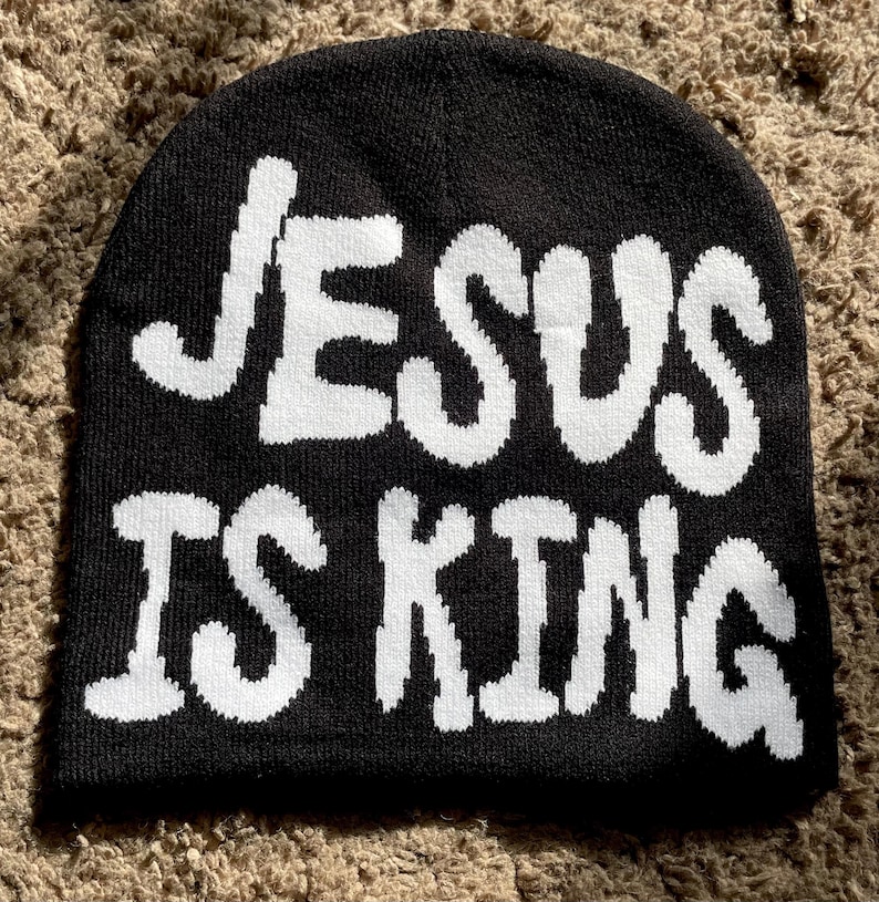 Jesus is King Beanie - Etsy