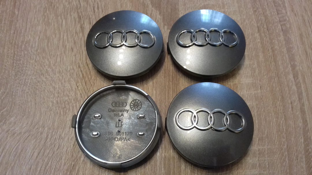 4 Audi Grey 60mm Wheel Center Caps With Logo for Rim - Etsy