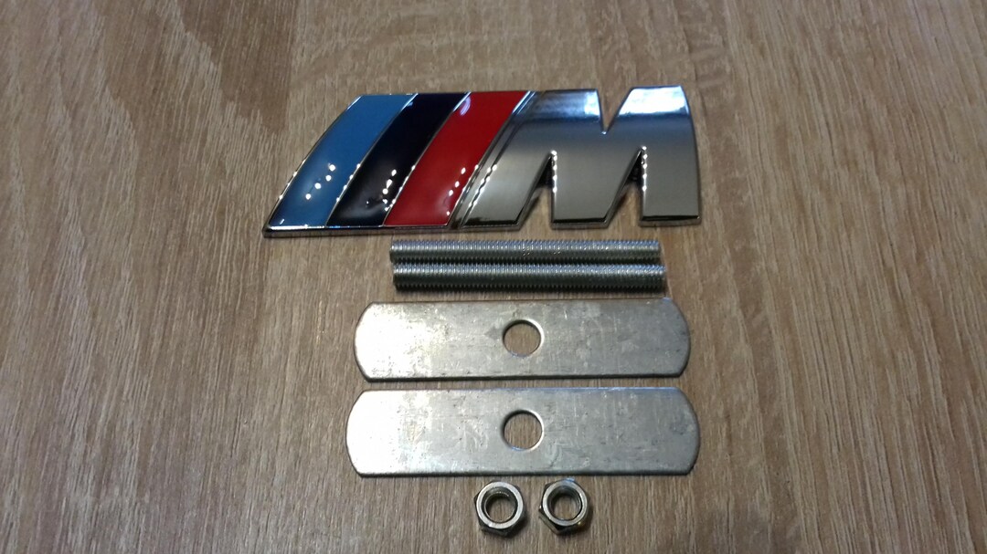 BMW M Motorsport Grille Metal Emblem Logo 8cm X 3cm Badge Emblem - Etsy
