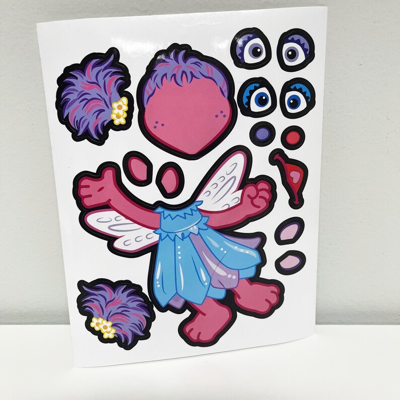 Sesame Street Abby Cadabby Build a Character Sticker Sheet - Muppets ...