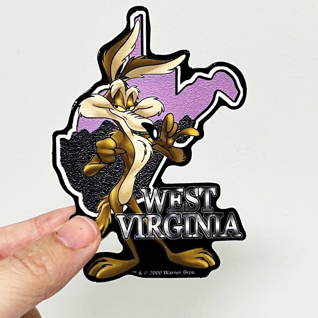 Vintage WEST VIRGINIA Wile E. Coyote Looney Tunes Y2K Large Vending ...