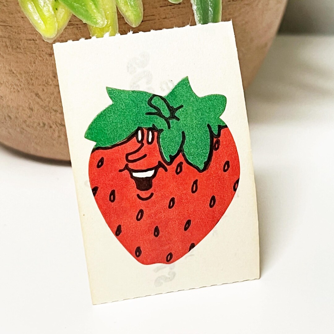 Rare Vintage RUSS Strawberry Scent-sationals Scratch N' Sniff Sticker ...