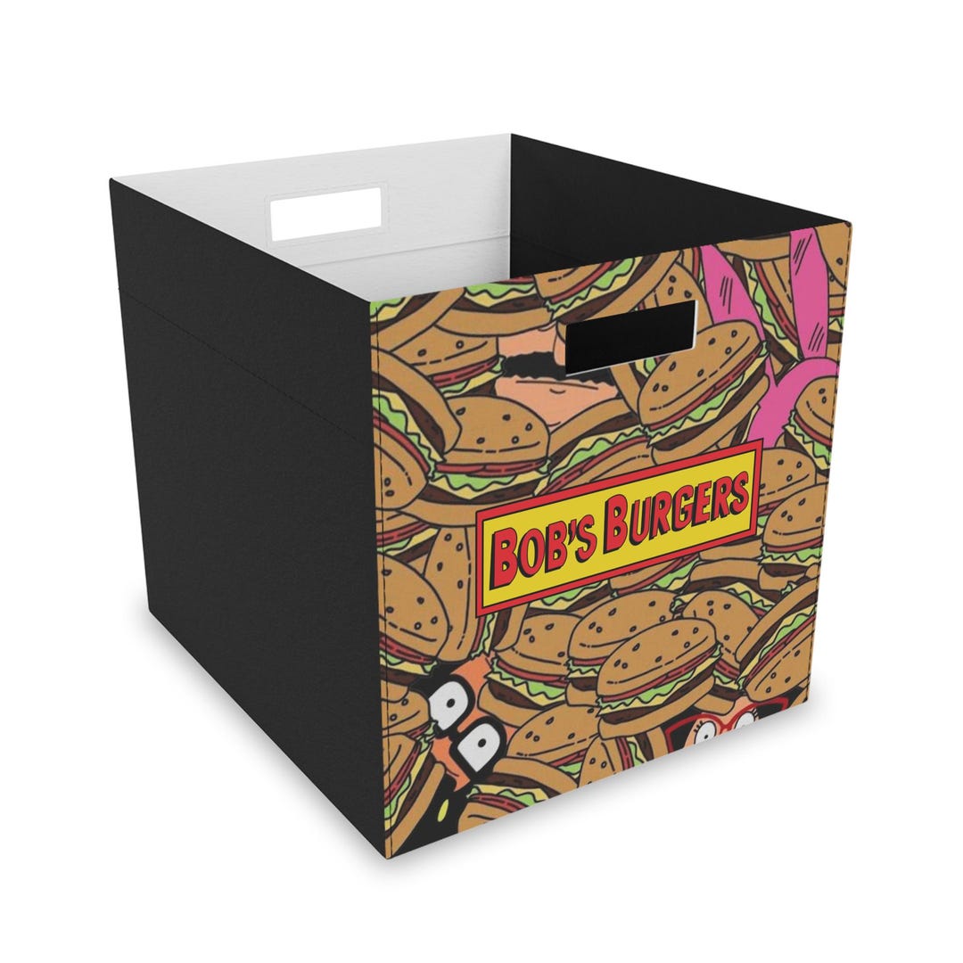 Bobs Burgers Felt Storage Box, Home Organizer, Bob's Burgers Design ...