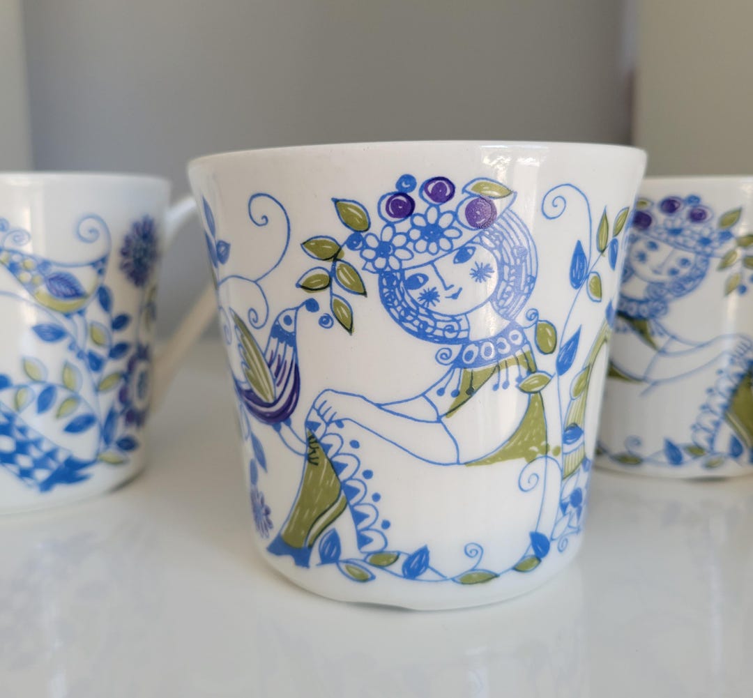 Set of Four Vintage Figgjo Flint, Turi-design Lotte Coffee/tea Cups ...