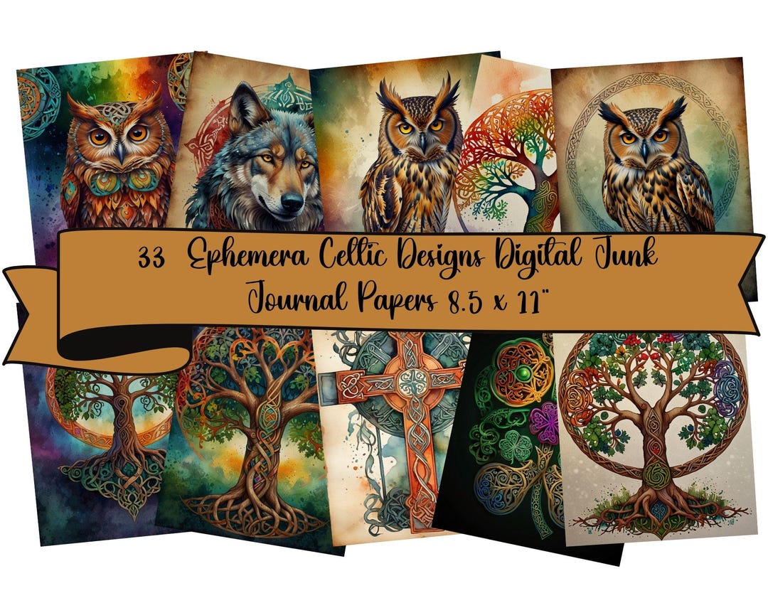 33 Watercolor Celtic Design Background Papers Background Papers ...