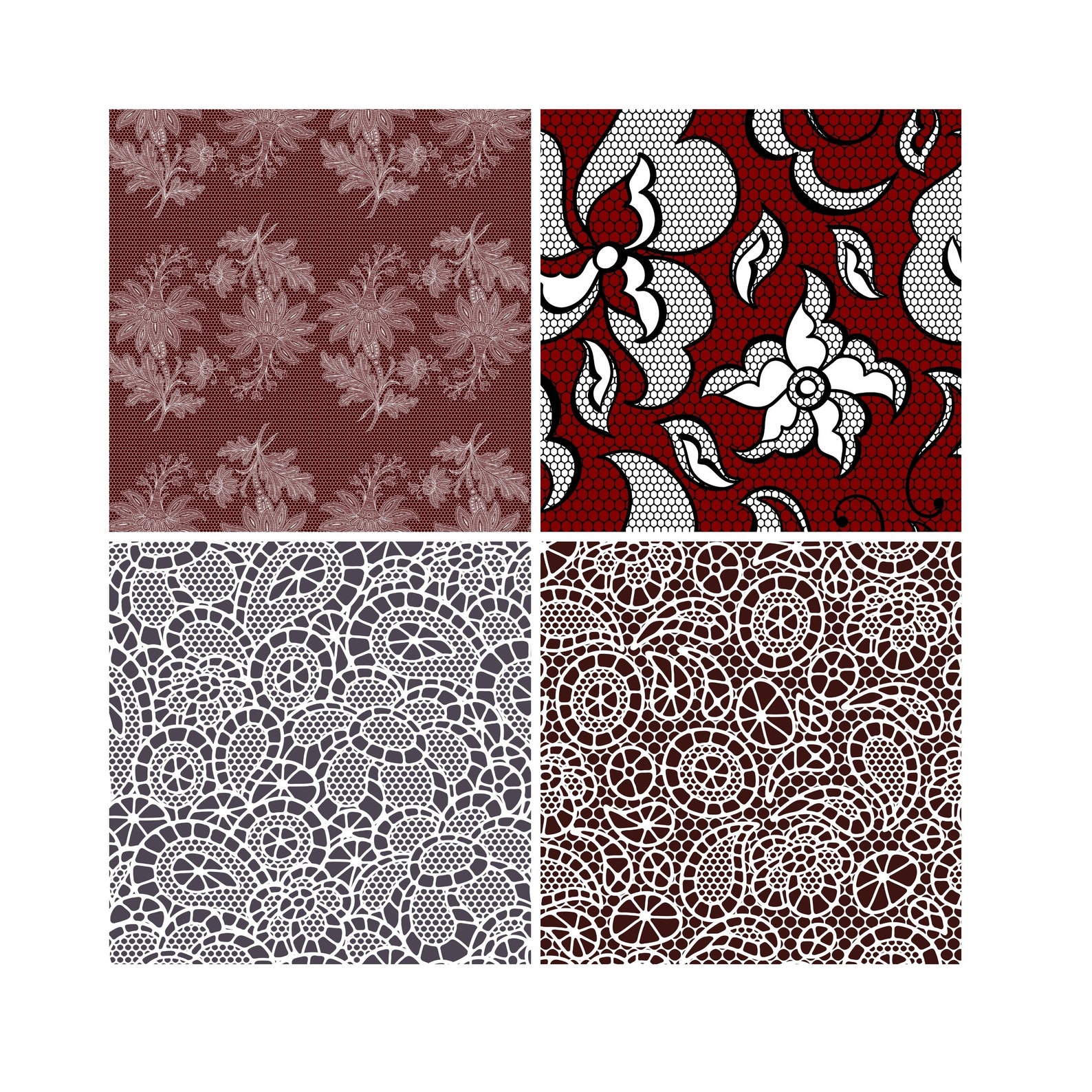 12 Gothic Lace #2 Background Sheets of 12 X 12" JPG Digital Background ...
