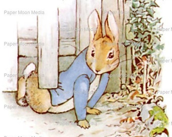 Large Nursery Digital Print From Beatrix Potter Mother Rabbit | Etsy