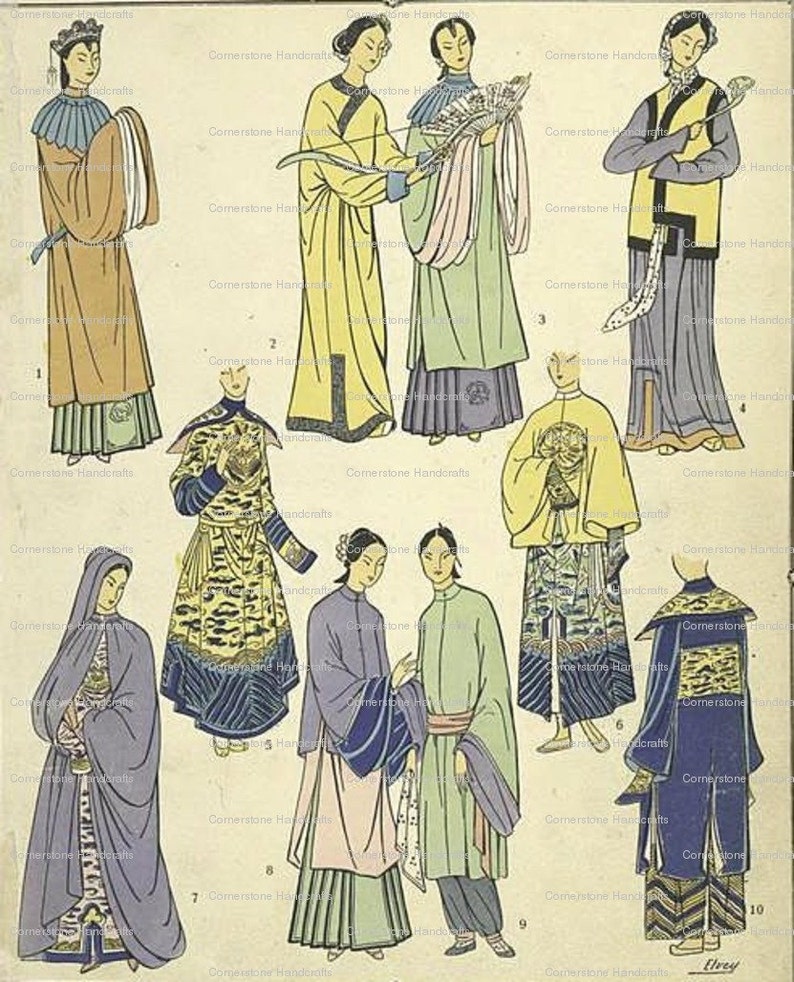 Collage Sheet Ancient Costumes 101 Instant Digital Download - Etsy