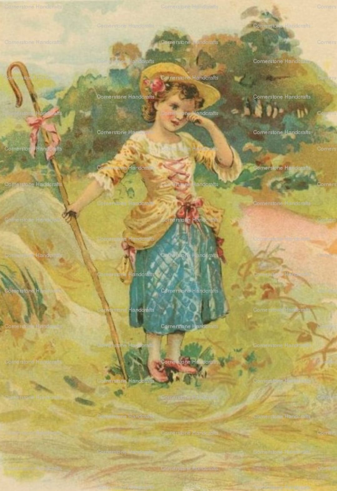 Little Bo Peep VINTAGE Art Print Instant Digital Download - Etsy