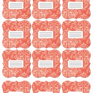 Red Labels in Large and Small Sizes Instant Digital Download JPG and ...