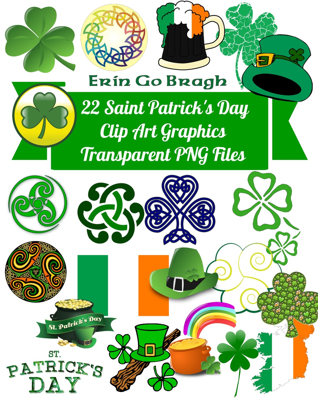 22 Celtic Saint Patricks Day Images Clip Art Transparent PNG Files ...