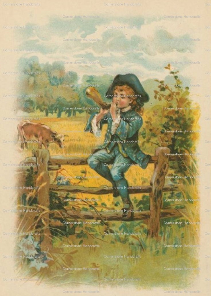 5 VINTAGE Nursery Rhyme Art Prints Instant Digital Download - Etsy