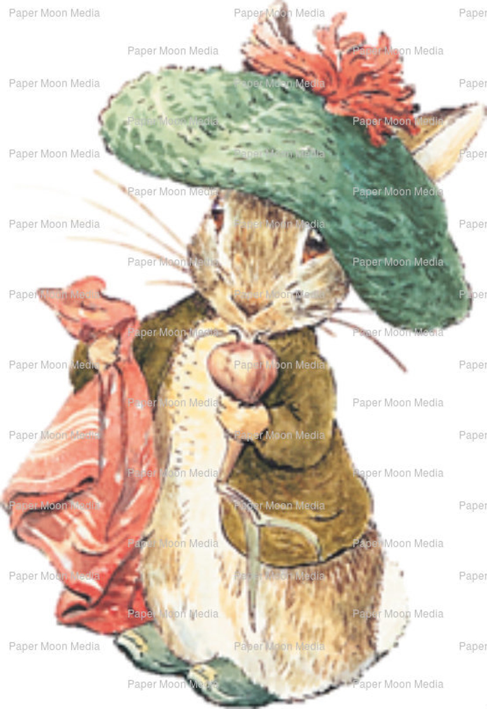 Set of 5 Beatrix Potter Benjamin Bunny, Digital Collage Sheets, JPG ...