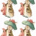 Set of 5 Beatrix Potter Benjamin Bunny, Digital Collage Sheets, JPG ...