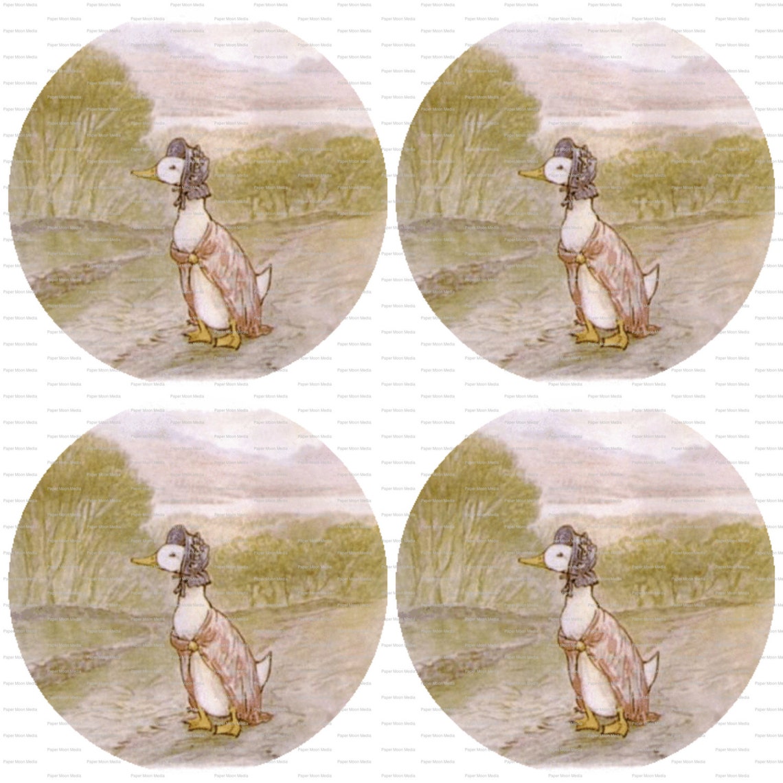 Set of 5 Beatrix Potter Jemima Puddle Duck Digital Collage - Etsy