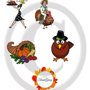 36 Assorted Thanksgiving Graphic Images Clip Art Transparent PNG Files ...