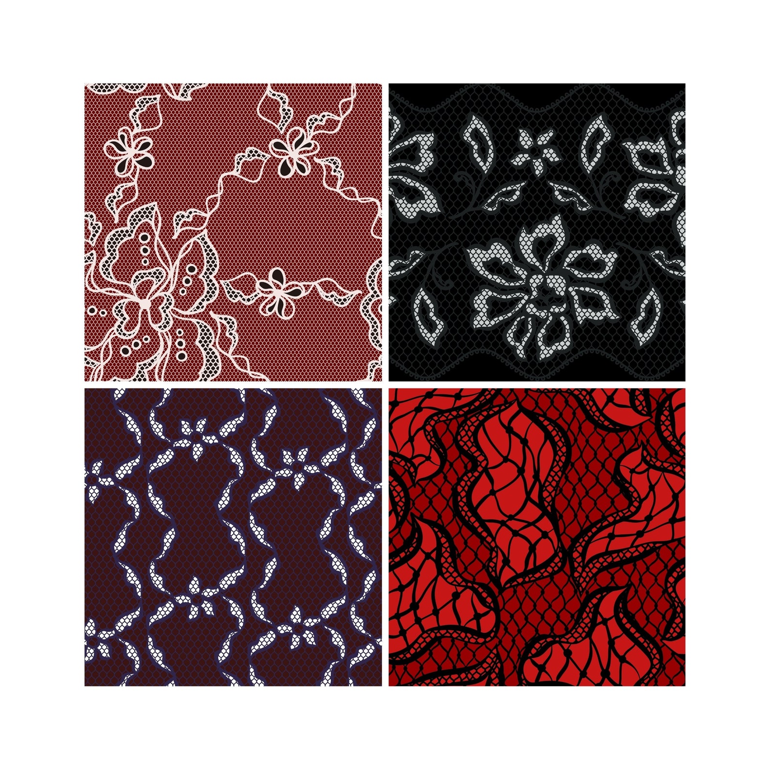 12 Gothic Lace #2 Background Sheets of 12 X 12" JPG Digital Background ...