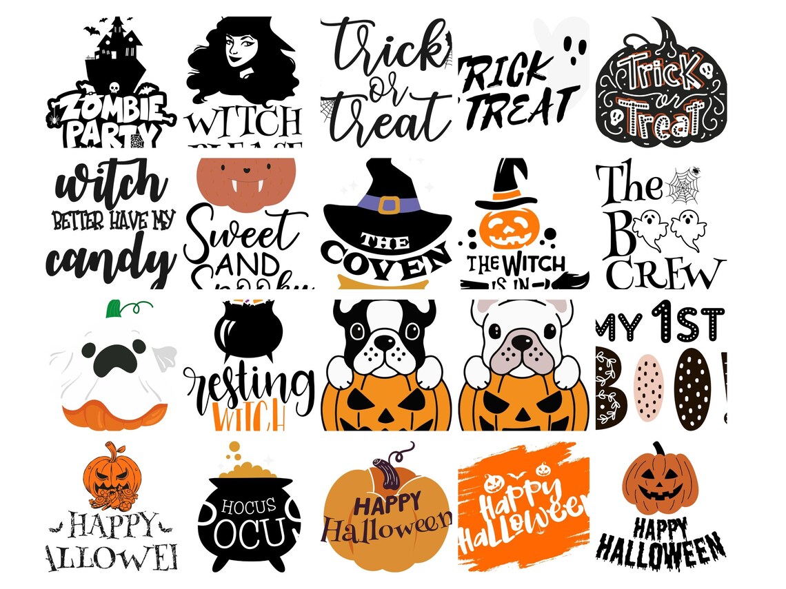 53 Halloween SVG + PNG Bundle – Spooky Clipart for Cricut and ...