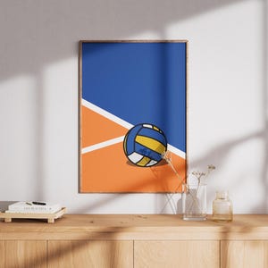 Volleyball Wall Art, Volleyball Printable, Wall Art, Volleyball Poster ...