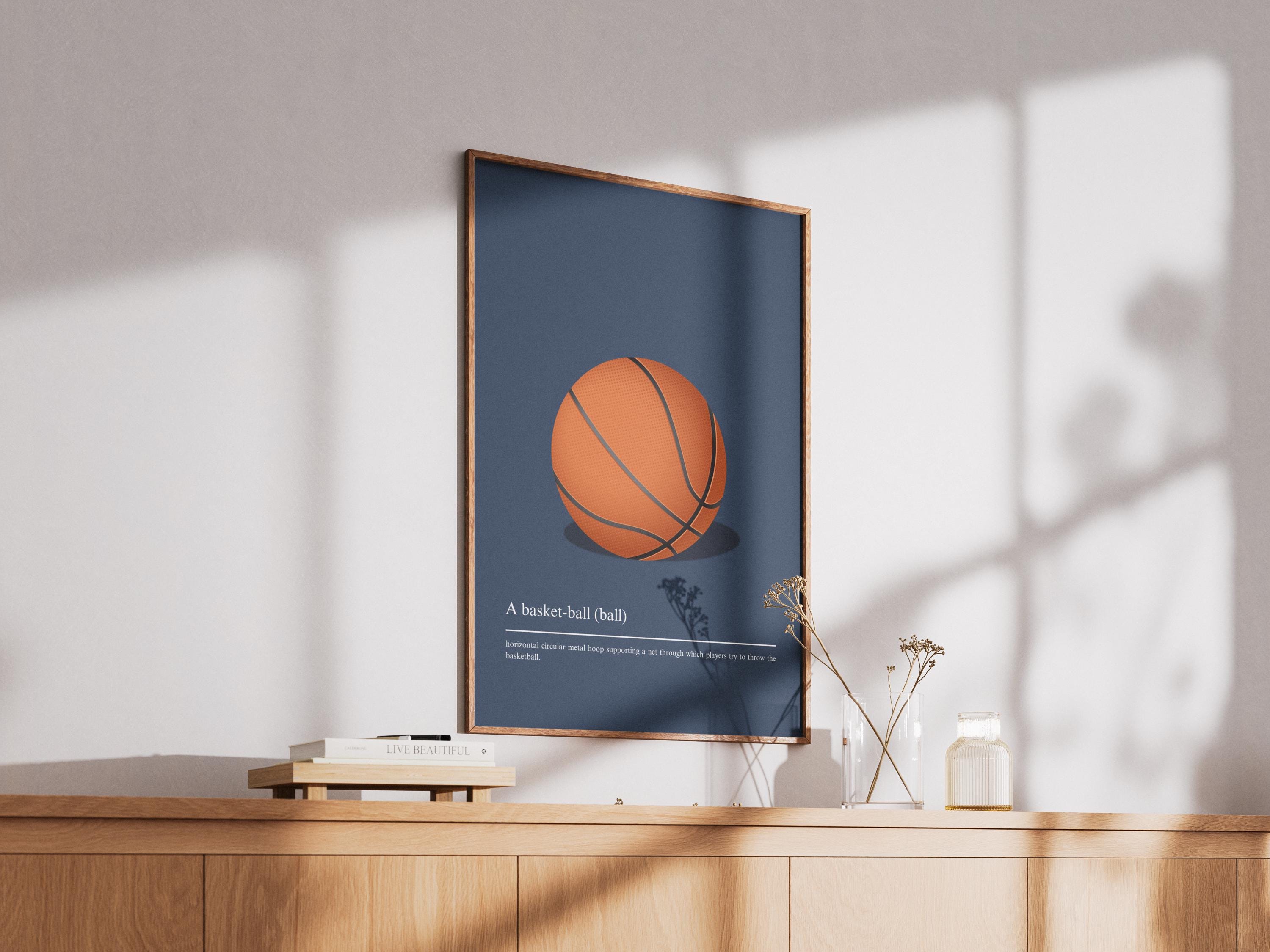 Basketball Set of 3 Prints, Basketball Decor, Basketball Wall Art, Room ...