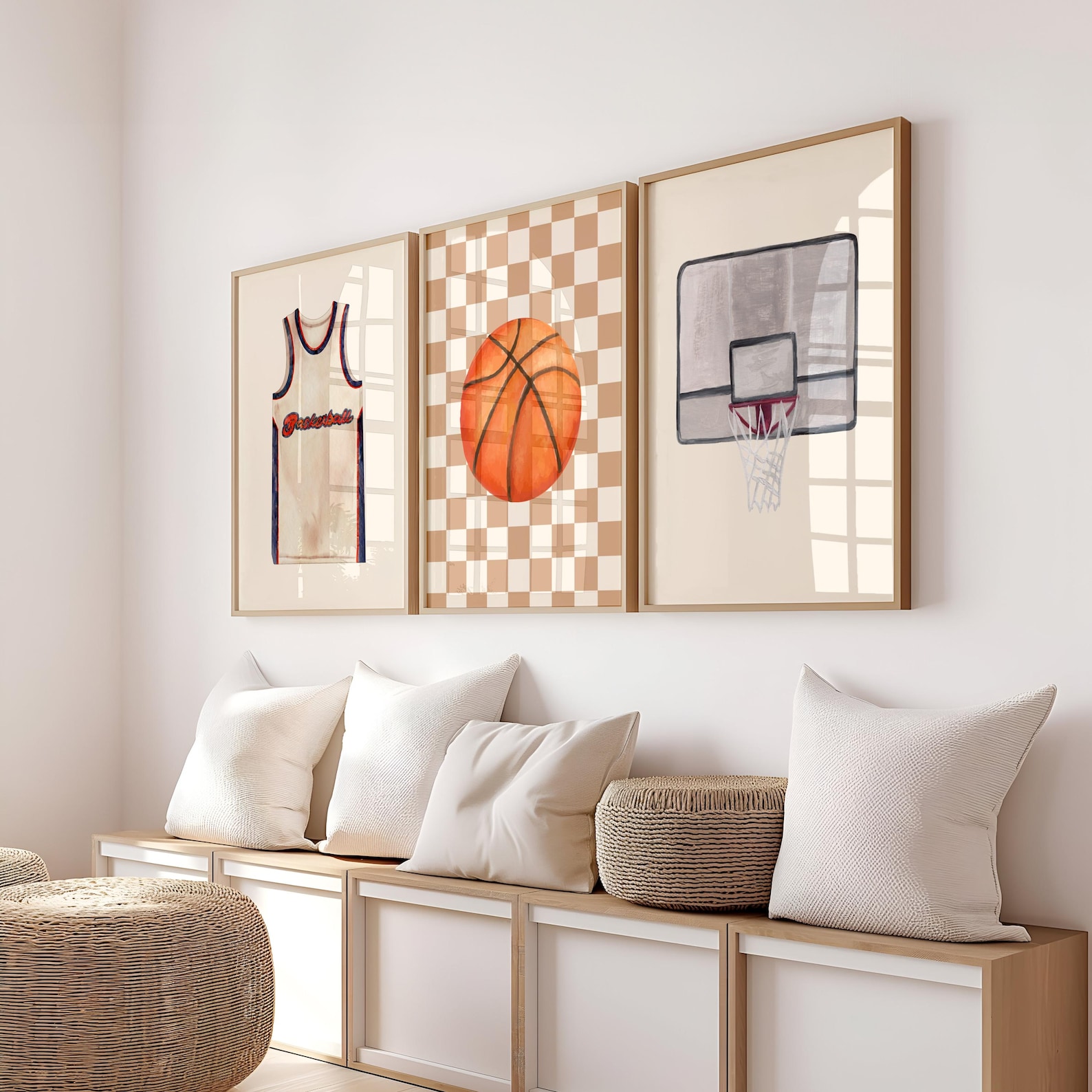 Set of 3 Basketball Wall Art, Basketball Posters, Basketball Decor ...