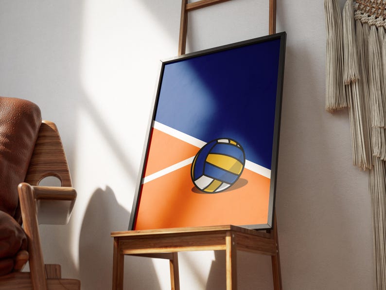 Volleyball Wall Art, Volleyball Printable, Wall Art, Volleyball Poster ...