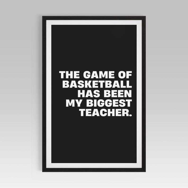 Set of 6 Basketball Posters Inspiring Wall Art for Basketball Fans and ...