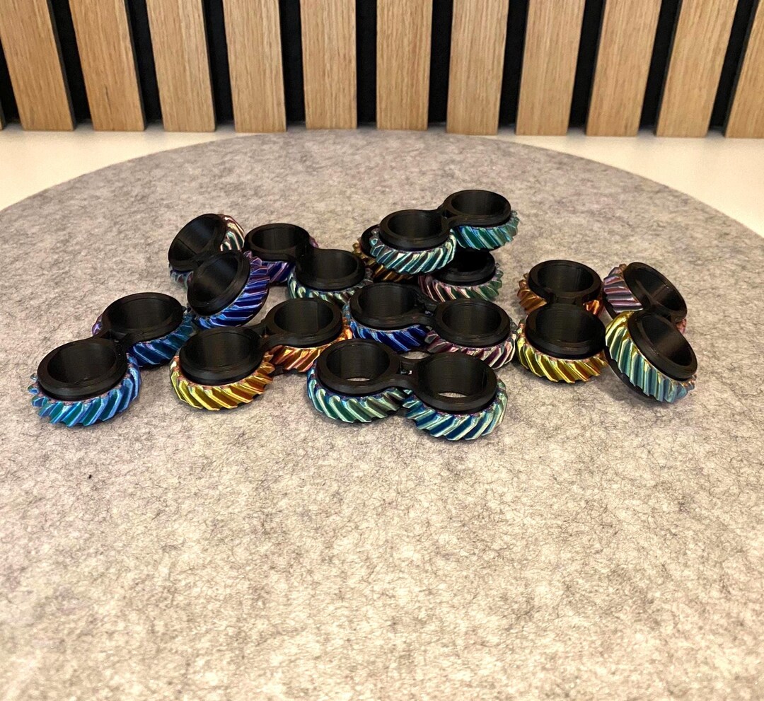 Fidget Ring | Anti-Stress | Fidget | Spinner | 3D Deko | Geduldsspiel ...