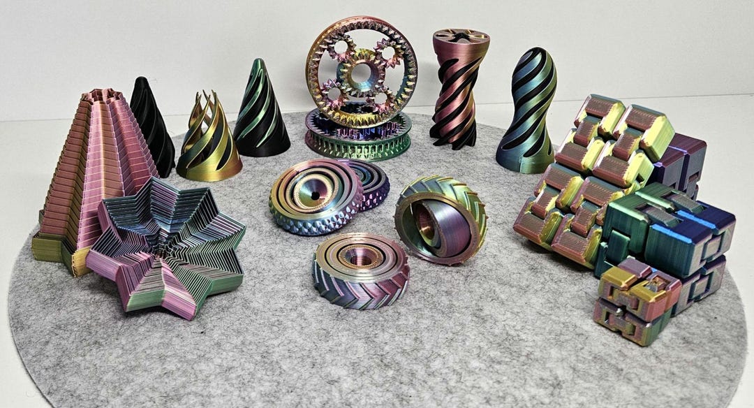 Fidget Toy / Spinner Sammlung | Fidget Spielzeug | Infinity Würfel ...