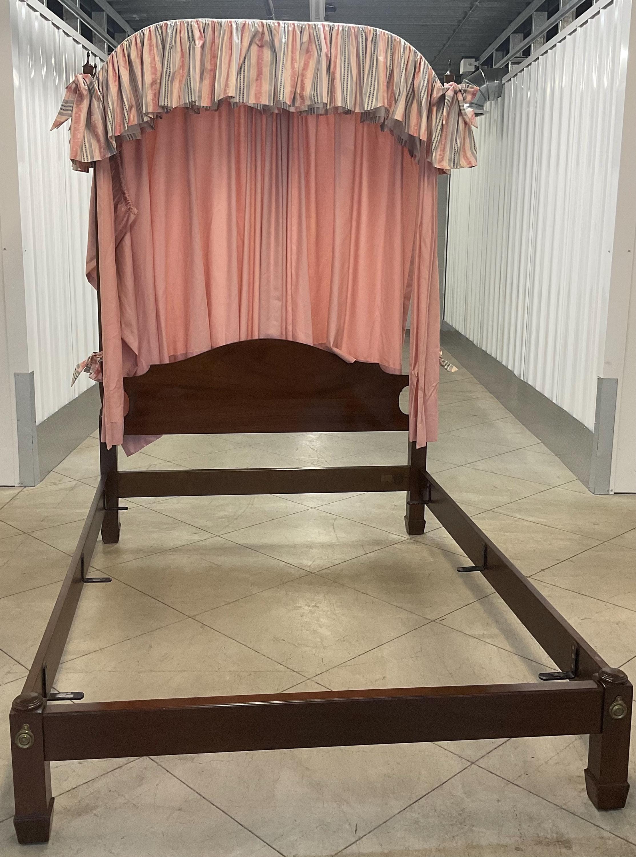 Kittenger Full Size Canopy Bed Complete Mahogany Circa 1940s - Etsy