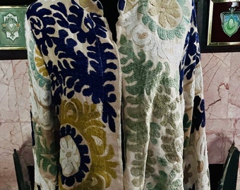 Hand Embroidered Silk Jacket in New Look Style, Customized, Haute ...