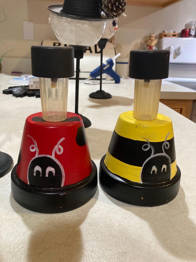 Ladybug, Bumblebee Solar Lights - Etsy
