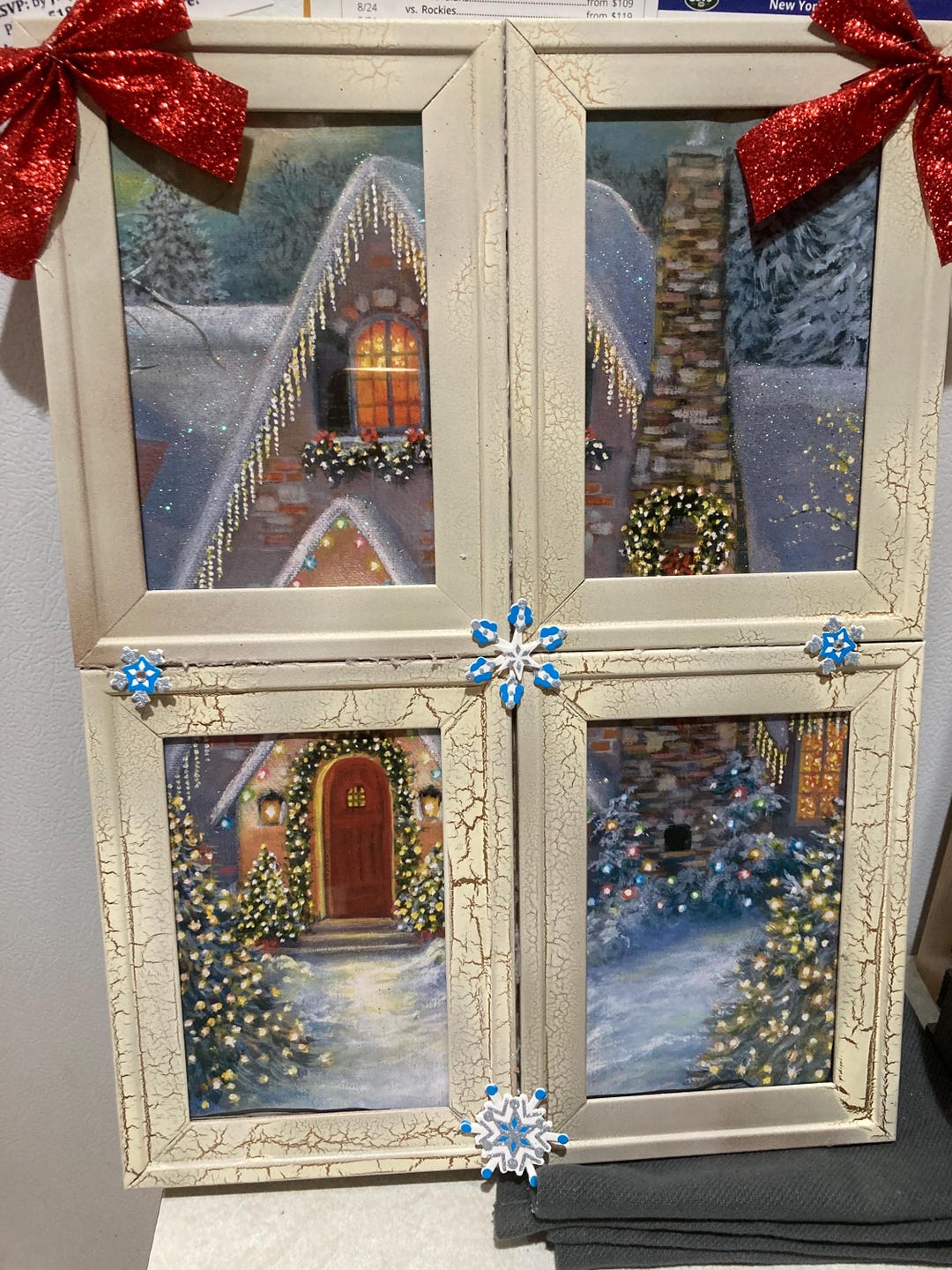 Beautiful Christmas Scene Photo Frames - Etsy