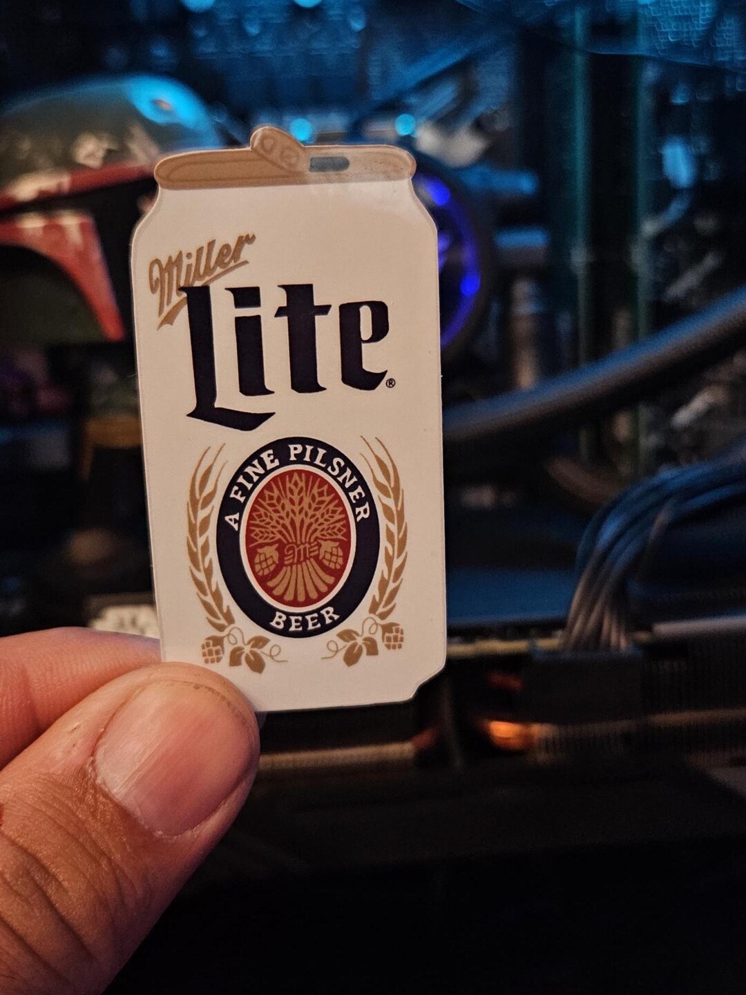 Miller Lite Beer Can Sticker – Funny Vinyl Decal for Water Bottles ...