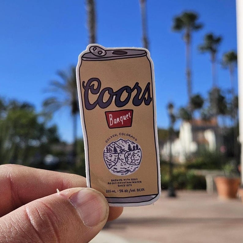 Coors Banquet - Vinyl Sticker for Guys (simple, Cool, Fun) - Etsy