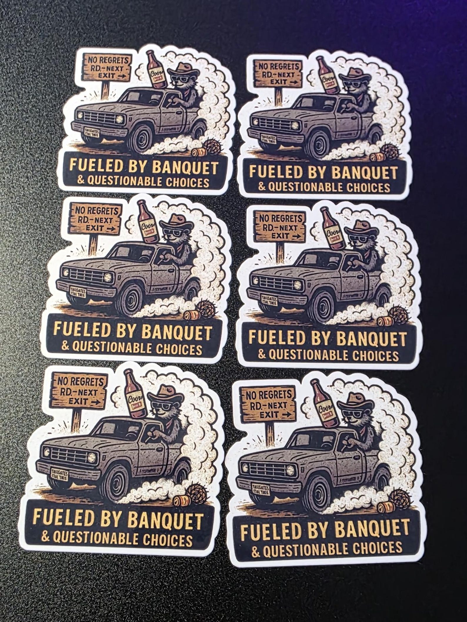 Coors Banquet Western Sticker – Raccoon Cowboy Truck Burnout Vinyl - Etsy