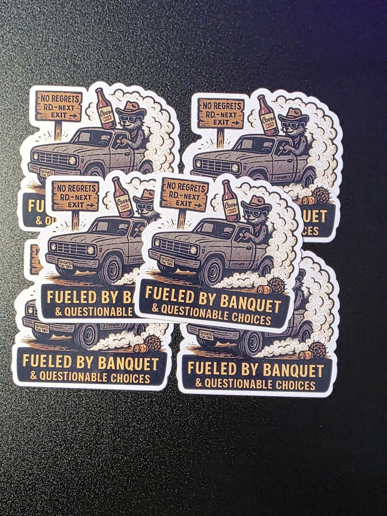 Coors Banquet Western Sticker – Raccoon Cowboy Truck Burnout Vinyl - Etsy