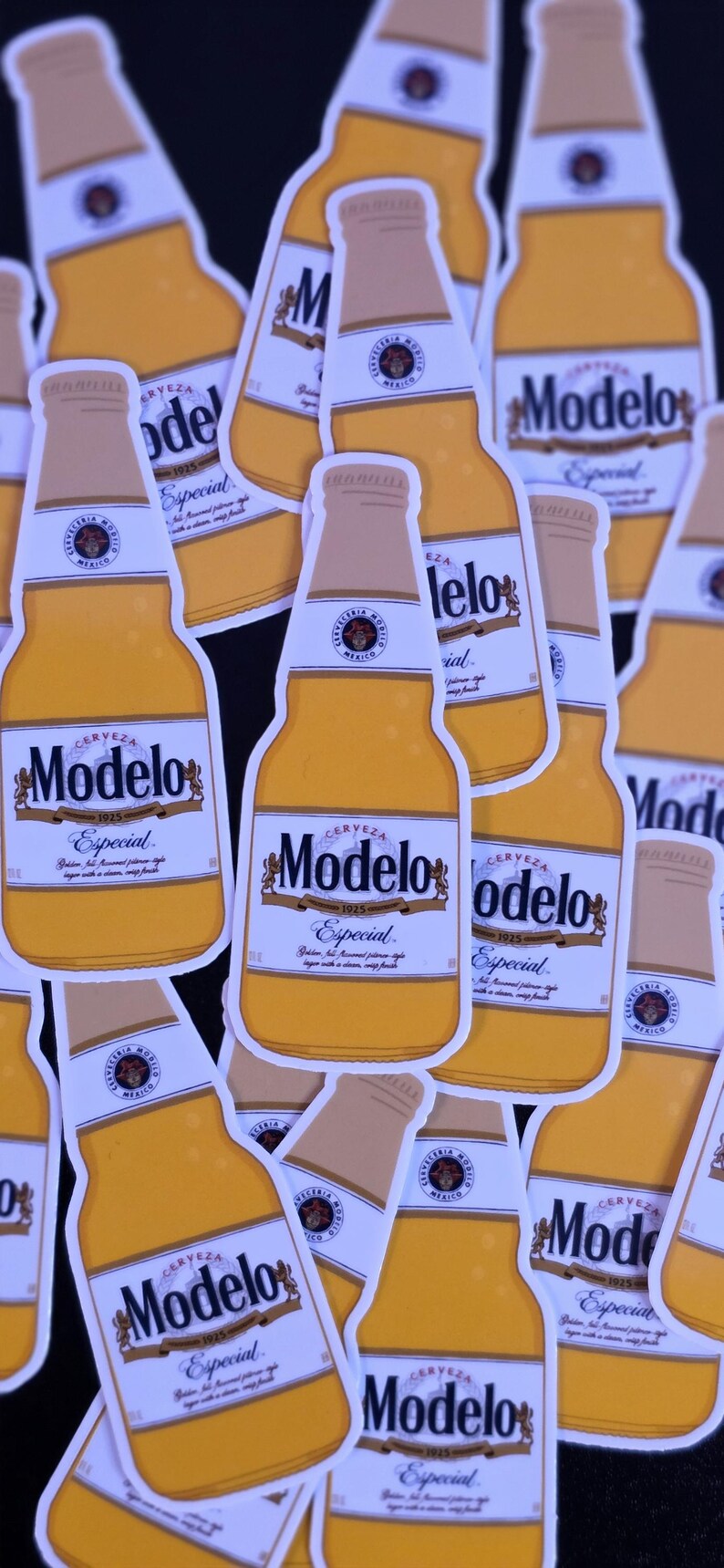 Modelo Especial Beer Bottle Sticker: Waterproof Vinyl Decal - Etsy