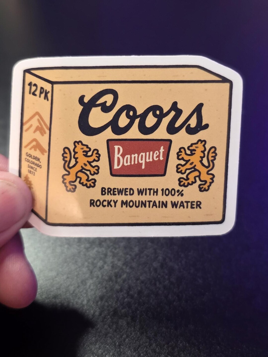 Coors Banquet Beer Box Sticker – Waterproof Vinyl Decal - Etsy