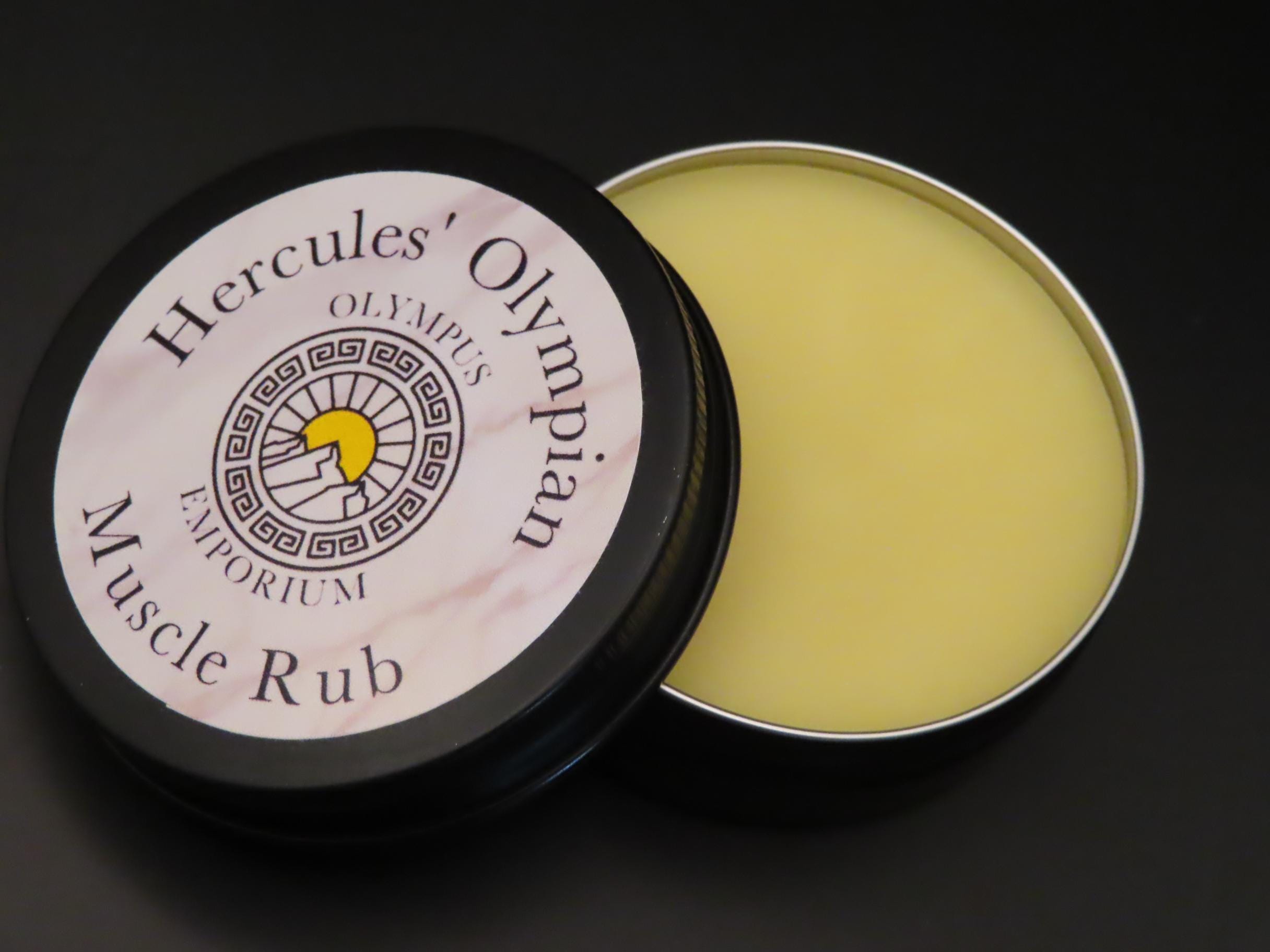 Hercules Olympian Muscle Rub: Peppermint and Menthol - Handmade Beeswax ...