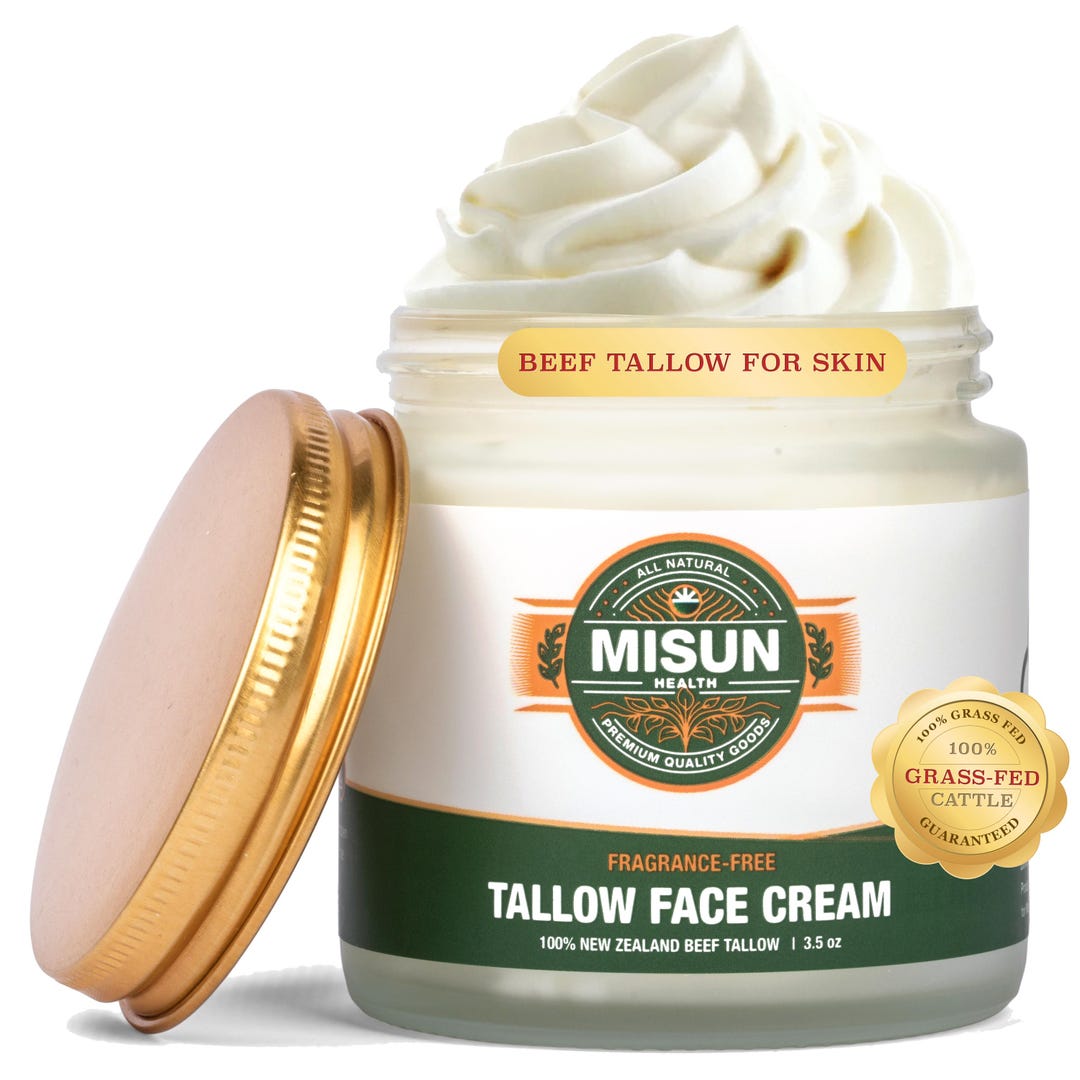 Grass Fed Beef Tallow Moisturizer | All Natural Face and Body | No ...