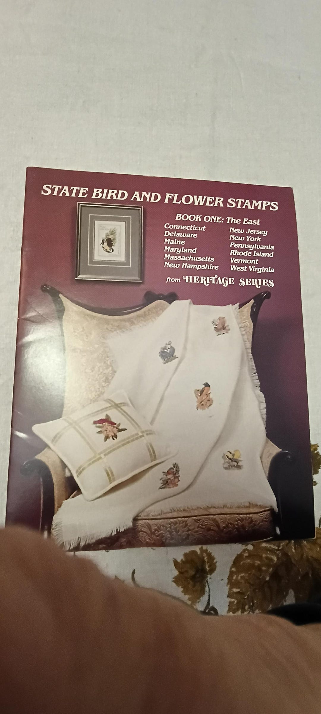 Vintage Needlepoint Pattern Book, State Bird and Flower Stamps - Etsy