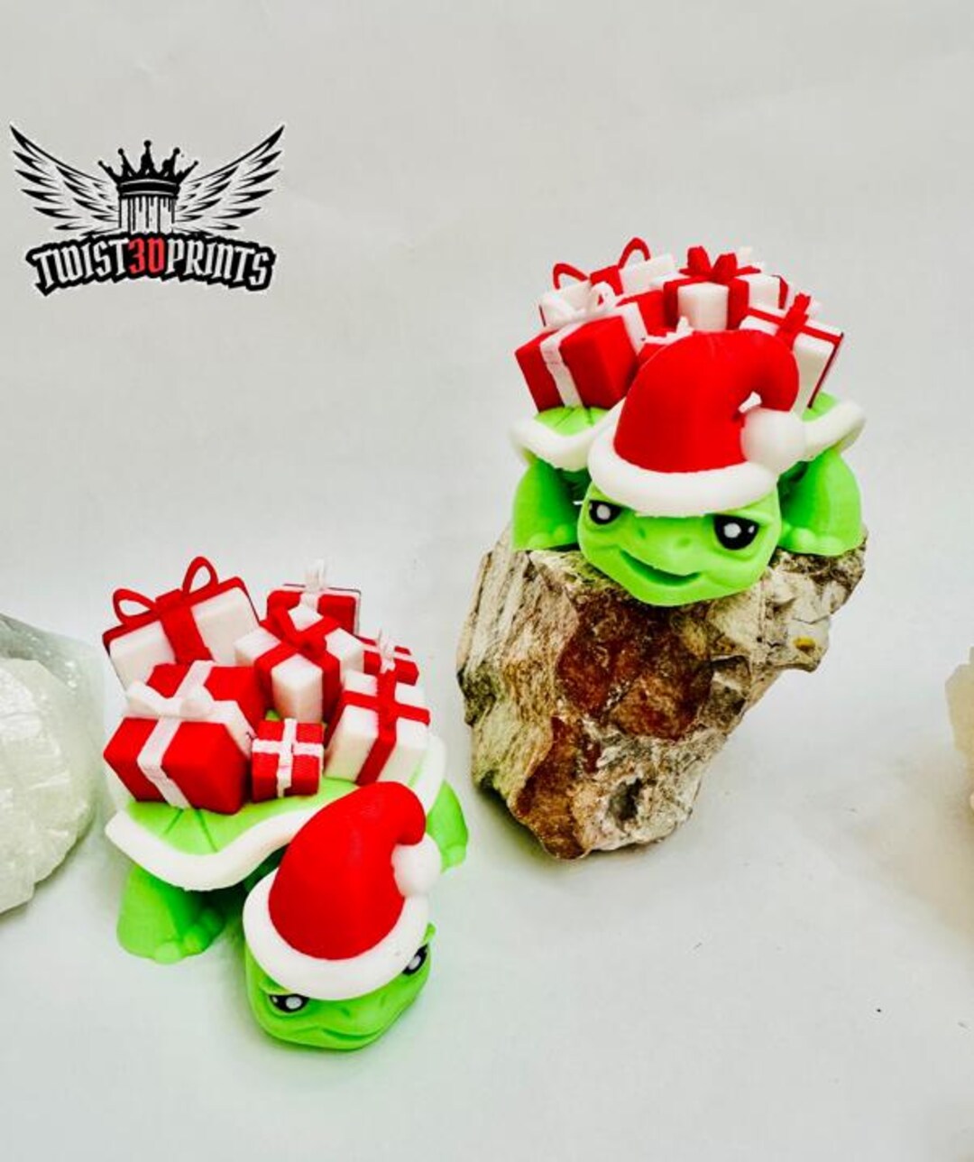 Christmas Tortoise, Cute 3D Articulated Animal - Etsy