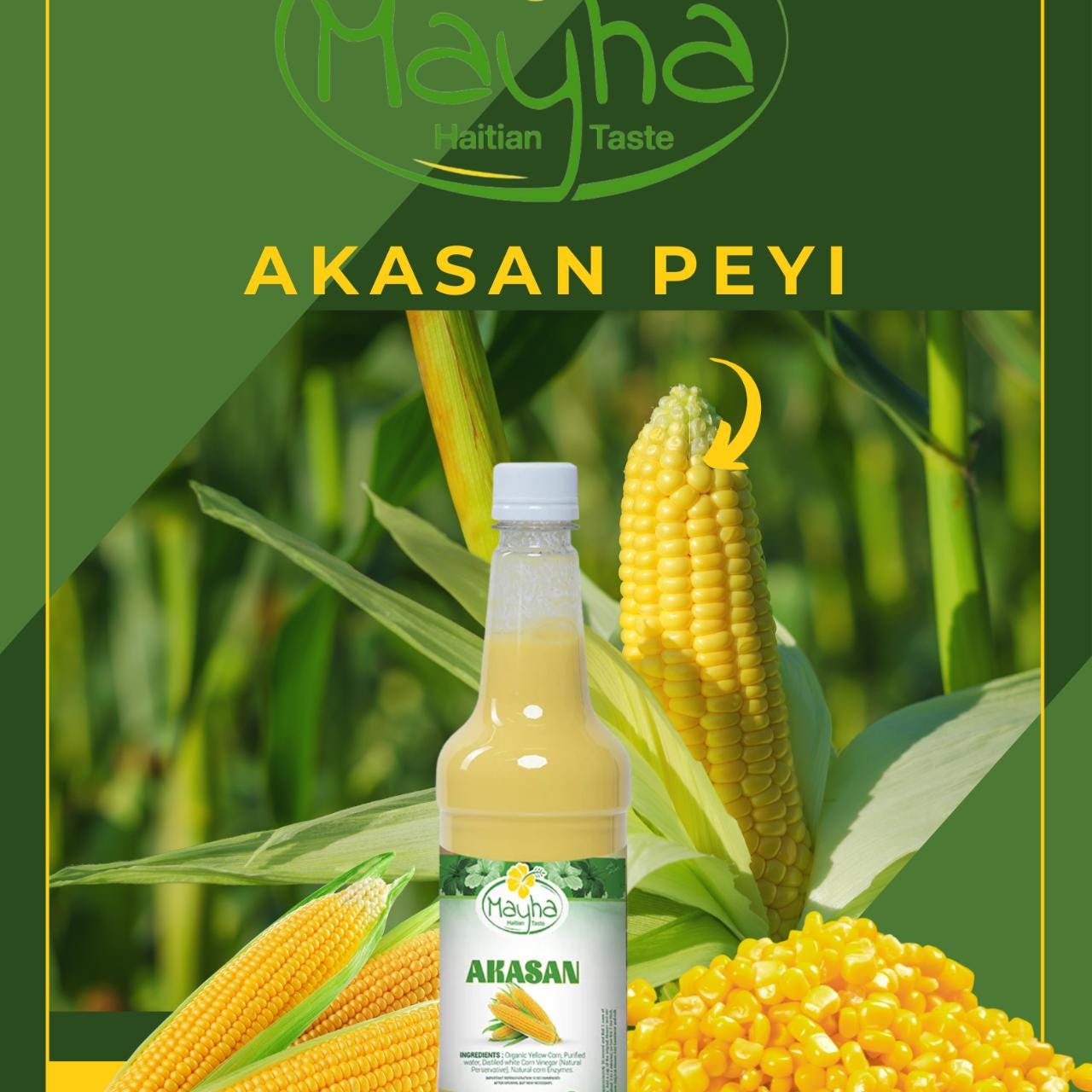 Akasan Peyi Haitian Creamy Cornmeal Drink - Authentic Haitian Food ...