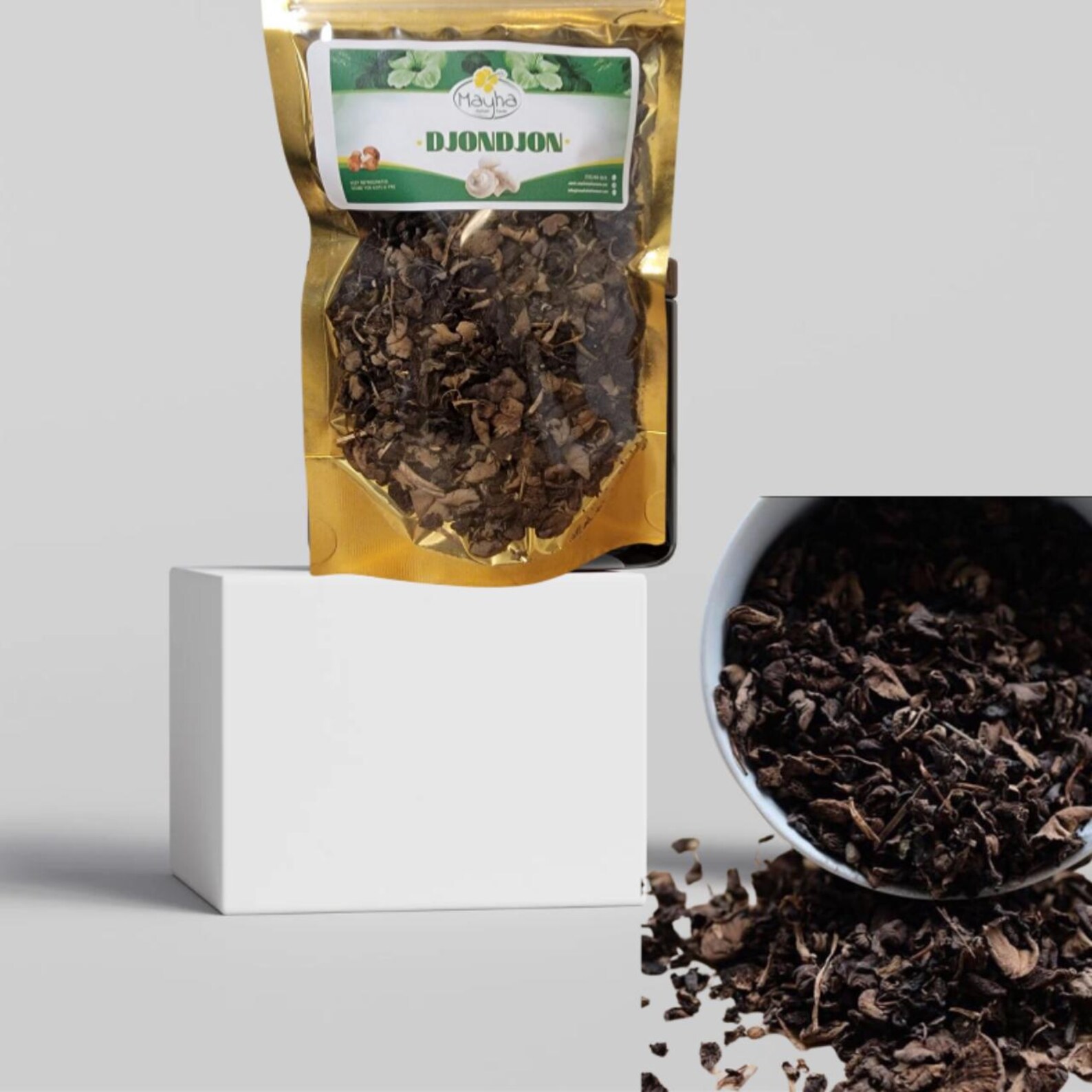 Family Size Djondjon Dried Mushrooms – Authentic Haitian Dry Black Djon ...
